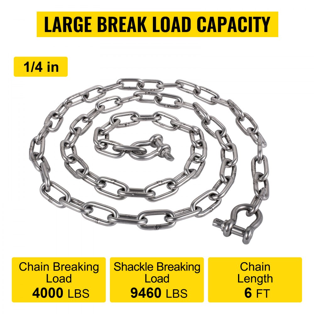 Steel Chain Sizes