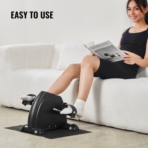 Under Desk Bike Pedal Exerciser Portable Mini Exercise Bike for Arm Leg ...