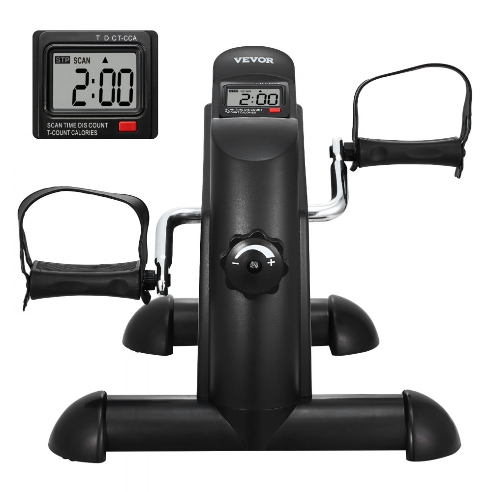 Under Desk Bike Pedal Exerciser Portable Mini Exercise Bike for Arm Leg ...
