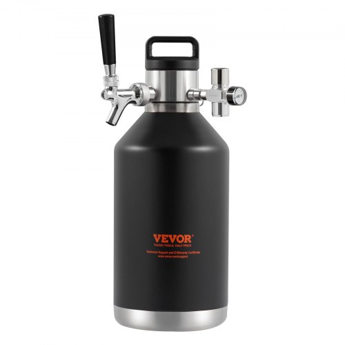 VEVOR Beer Growler Tap System, 128Oz 4L Mini Keg, 304 Stainless Steel ...
