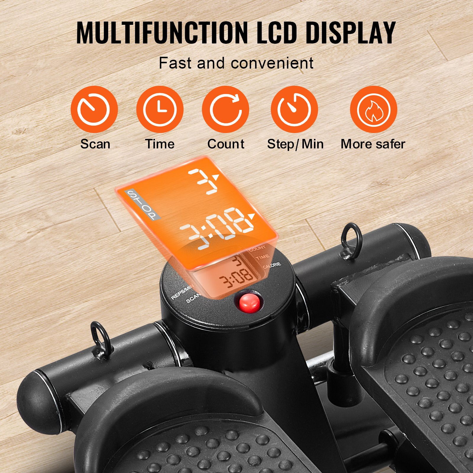 VEVOR Stair Stepper, Mini Stepper for Exercise at Home, Hydraulic ...