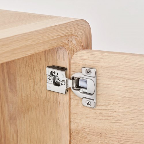 VEVOR Cabinet Hinges, 60 Packs Partial Overlay Kitchen Cabinet Door ...