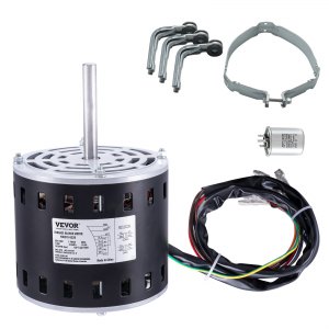 VEVOR 1/2HP Furnace Blower Motor, 208/230V 2.7Amps, 1075RPM 5 Speeds ...