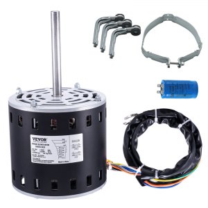 VEVOR 3/4HP Furnace Blower Motor, 208/230V 3.85Amps, 1075RPM 5 Speeds ...
