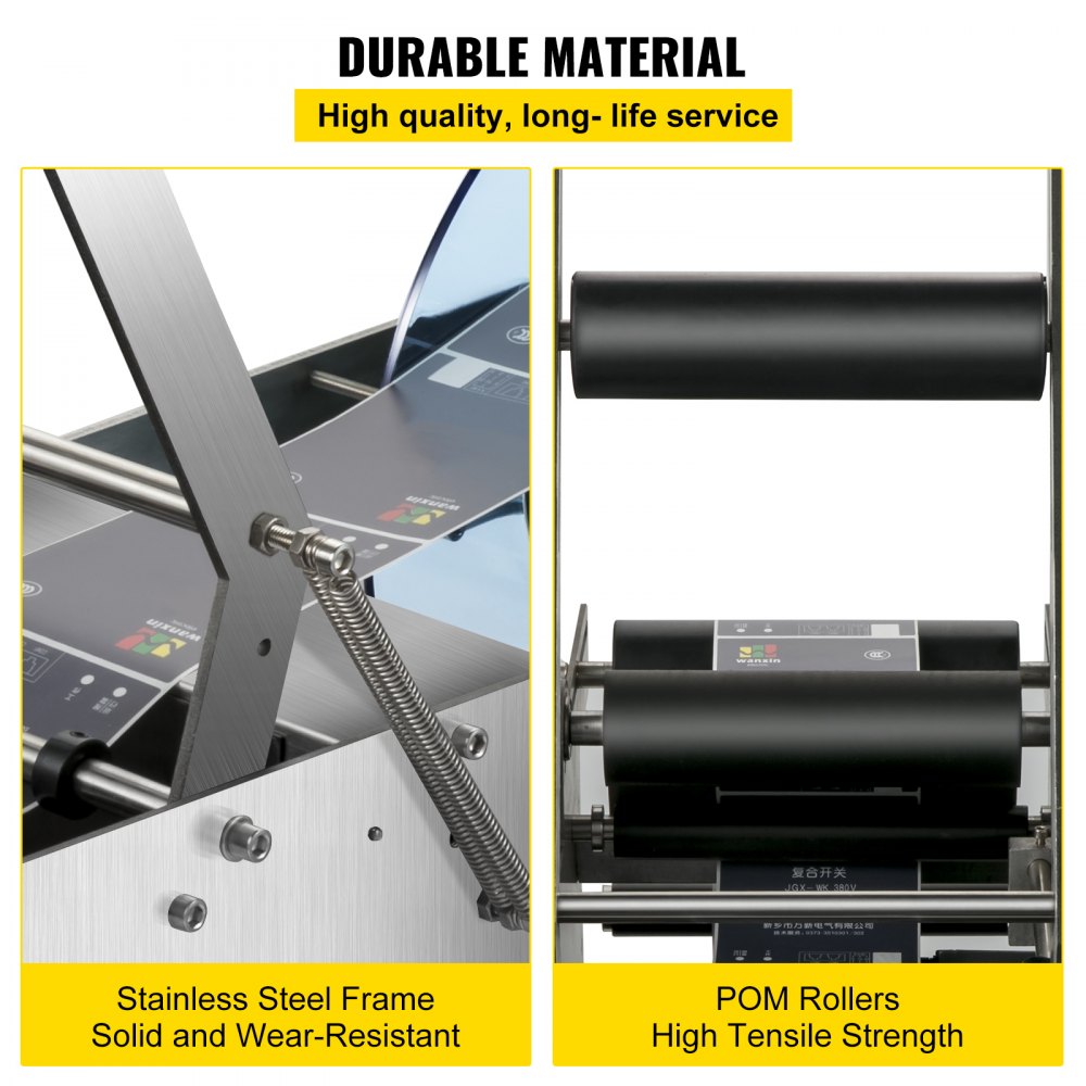 VEVOR VEVOR MT-50 Semi-Automatic Round Bottle Labeling Machine ...