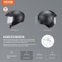 VEVOR Motorcycle Helmet, 3/4-Face, Smart Street ABS & High Density ...