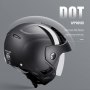 VEVOR Motorcycle Helmet, 3/4-Face, Smart Street ABS & High Density ...