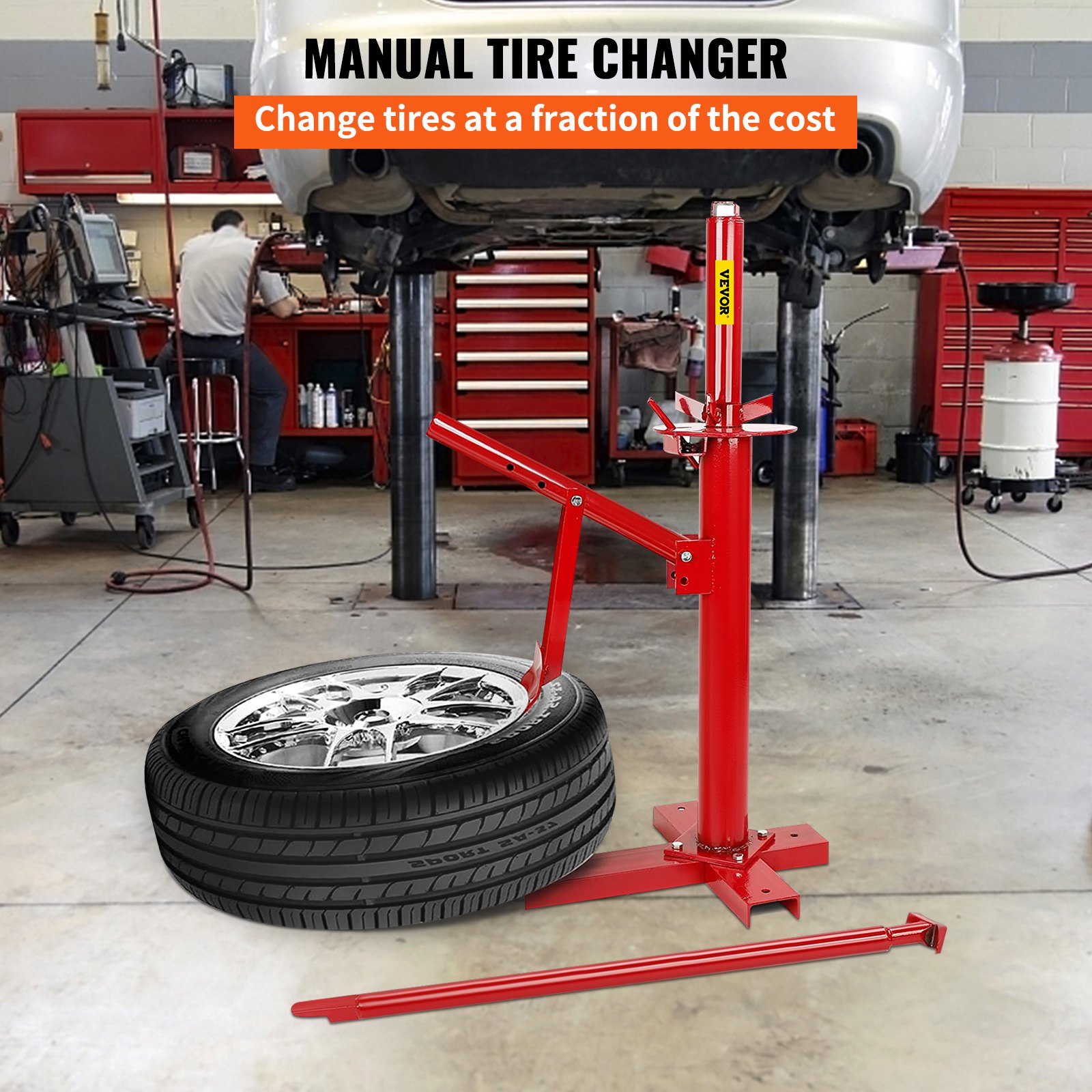 VEVOR Manual Tire Changer, Portable Hand Bead Breaker Mounting Tool for ...