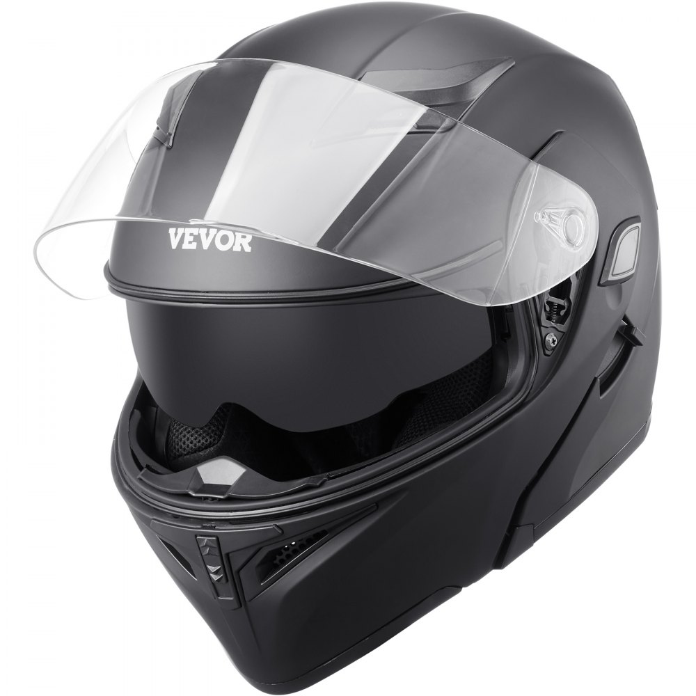 VEVOR Unmasked Motorcycle Helmet Motocross Helmet with Bluetooth Slot ...