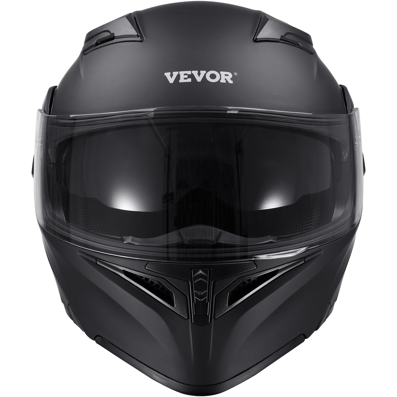 VEVOR Black Motorcycle Helmet with Bluetooth – DOT ABS EPS