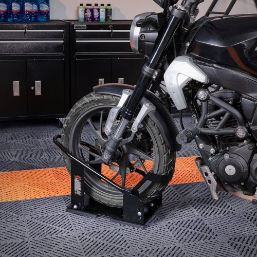 VEVOR Motorcycle Wheel Chock, 1800 lbs Capacity Wheel Cradle Holder ...