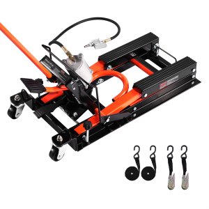 1500lbs Hydraulic & Pneumatic Motorcycle Jack Lift Hoist Stand Bike 2 ...