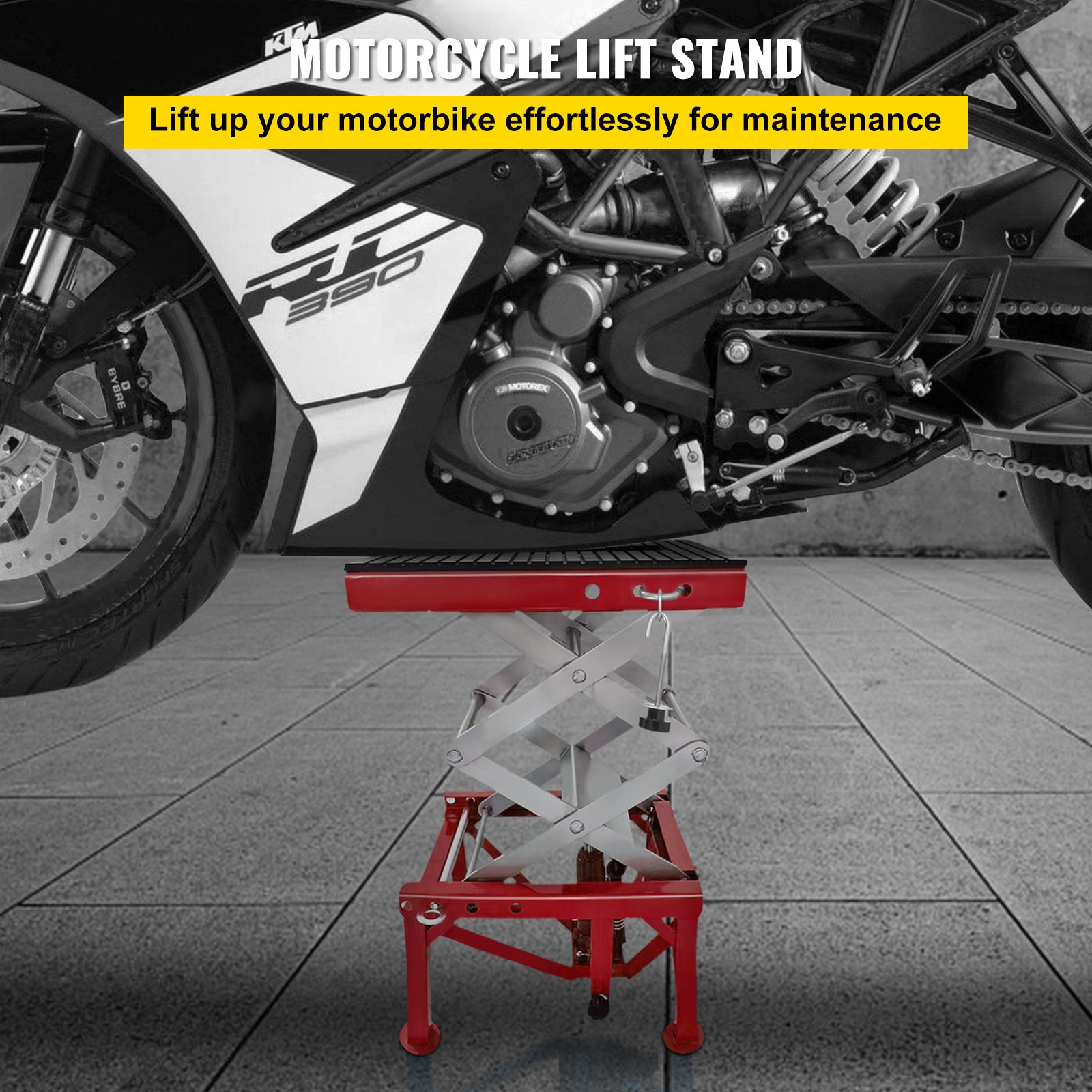 VEVOR Motorcycle Jack, Hydraulic Motorcycle Scissor Jack with 300LBS ...