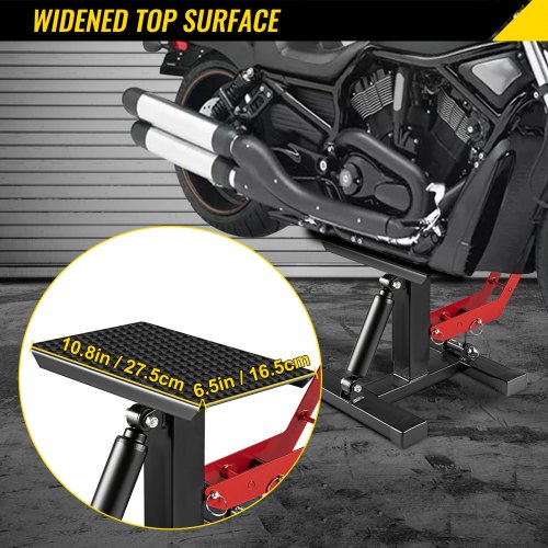 VEVOR Motorcycle Dirt Bike Lift Stand, 882 Lbs Heavy Duty Motorcycle ...