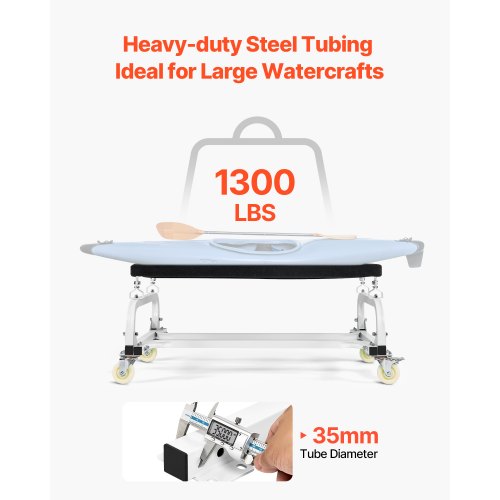 Watercraft PWC Dolly Boat 1300 lbs Load Capacity Jet Ski Stand Storage ...