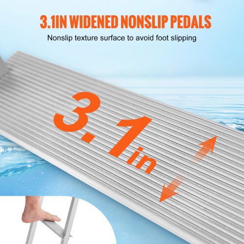 Boat Accessories VEVOR Dock Ladder, Removable 5 Steps, 500 Lbs Load ...