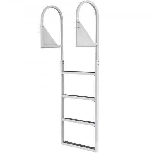 VEVOR Escalera de muelle VEVOR, 4 peldaños abatibles, capacidad de ...