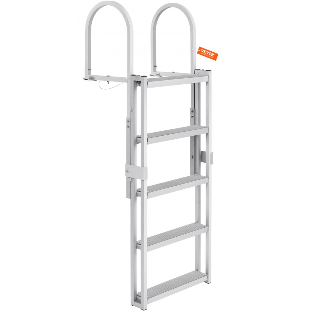 VEVOR Aluminum Dock Ladder Boat Dock Ladder 66.9-78.9in Height ...