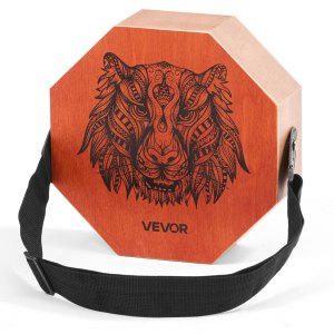 VEVOR Unique Cajon Box Drum, with Internal Guitar Strings, Portable ...
