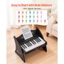 VEVOR Kids Piano Keyboard, 25 Keys Wooden Digital Piano for Kids, Mini ...