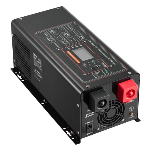 2000W Pure Sine Wave Inverter Charger DC 12V to AC 120V Power Inverter ...