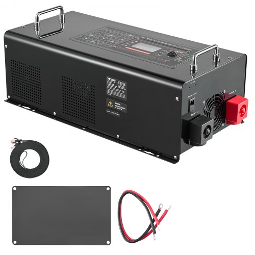VEVOR 5000W Pure Sine Wave Inverter Charger DC 24V to AC 120V Power ...