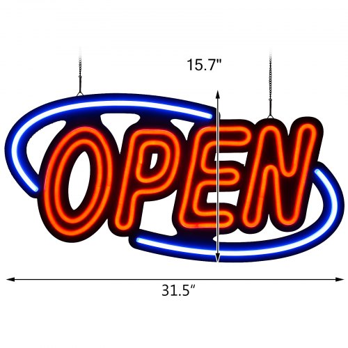 VEVOR Sign Open 31.5x15.7 inch Neon Open Sign 30W LED Open Sign ...