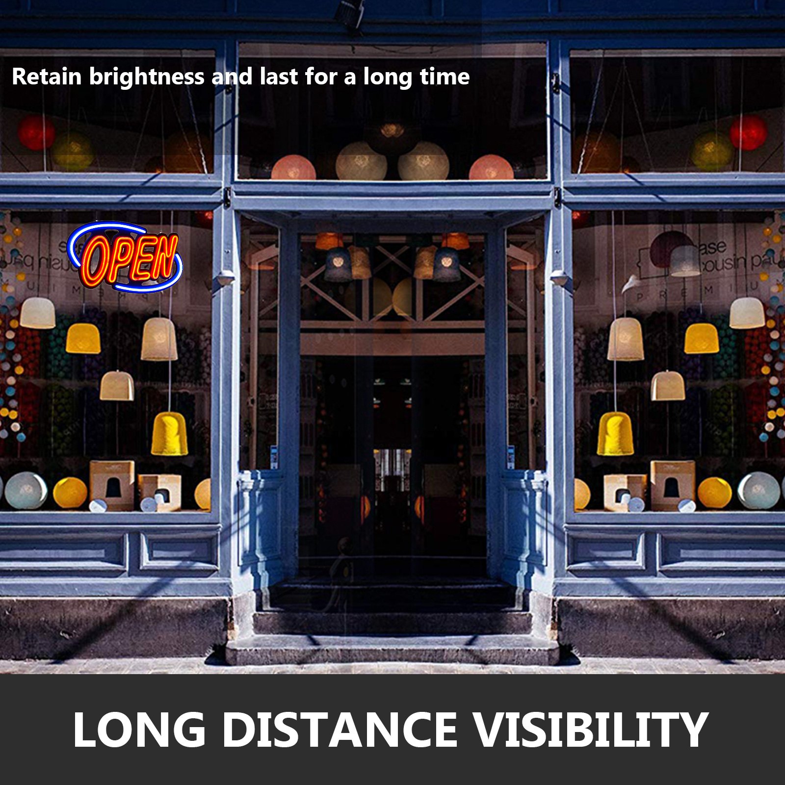 VEVOR Sign Open 31.5x15.7 inch Neon Open Sign 30W Led Open Sign ...