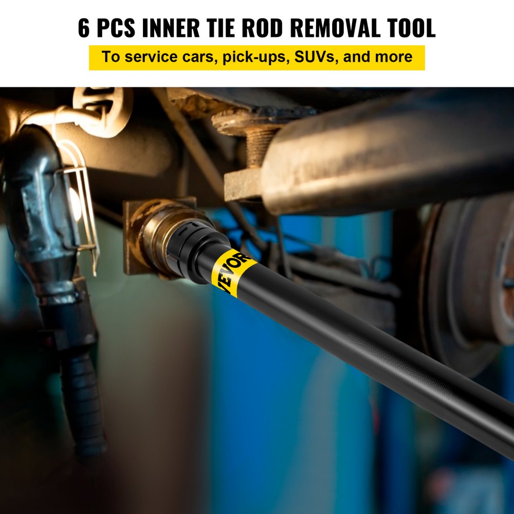 VEVOR Inner Tie Rod Tool Kit, 6 Pcs Tie Rod Removal Tool, 5 Pcs ...