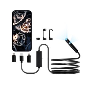 VEVOR Snake Camera for Phone - Dual Lens, 10ft Endoscope