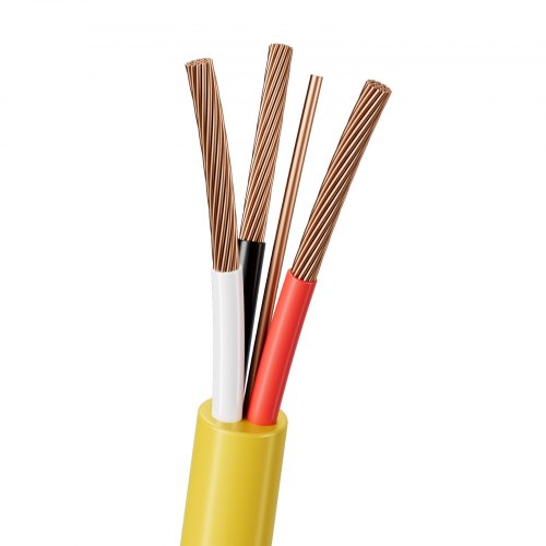 NM-B Wire 6AWG/3C Copper Core Cable 50 ft Electrical Wire with Ground ...