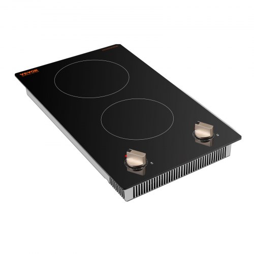 3500W 2 Burner Induction Cooktop Electric Countertop Burner Knob ...