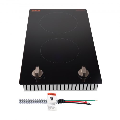 3500W 2 Burner Induction Cooktop Electric Countertop Burner Knob ...