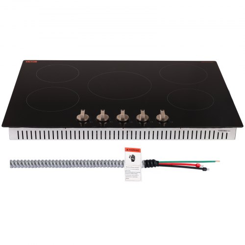 9200W 5 Burner Induction Cooktop Electric Countertop Burner Knob ...