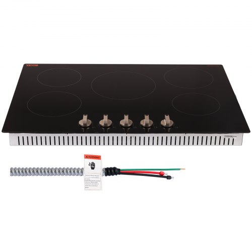 9200W 5 Burner Induction Cooktop Electric Countertop Burner Knob ...