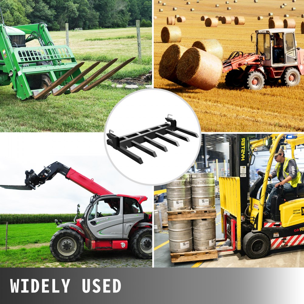 60" Clamp On Debris Forks Tractor Skid Steer Loader Attachment Heavy ...