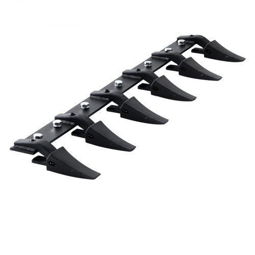 VEVOR Bucket Tooth Bar, 48'', Heavy Duty Tractor Bucket 6 Teeth Bar for ...