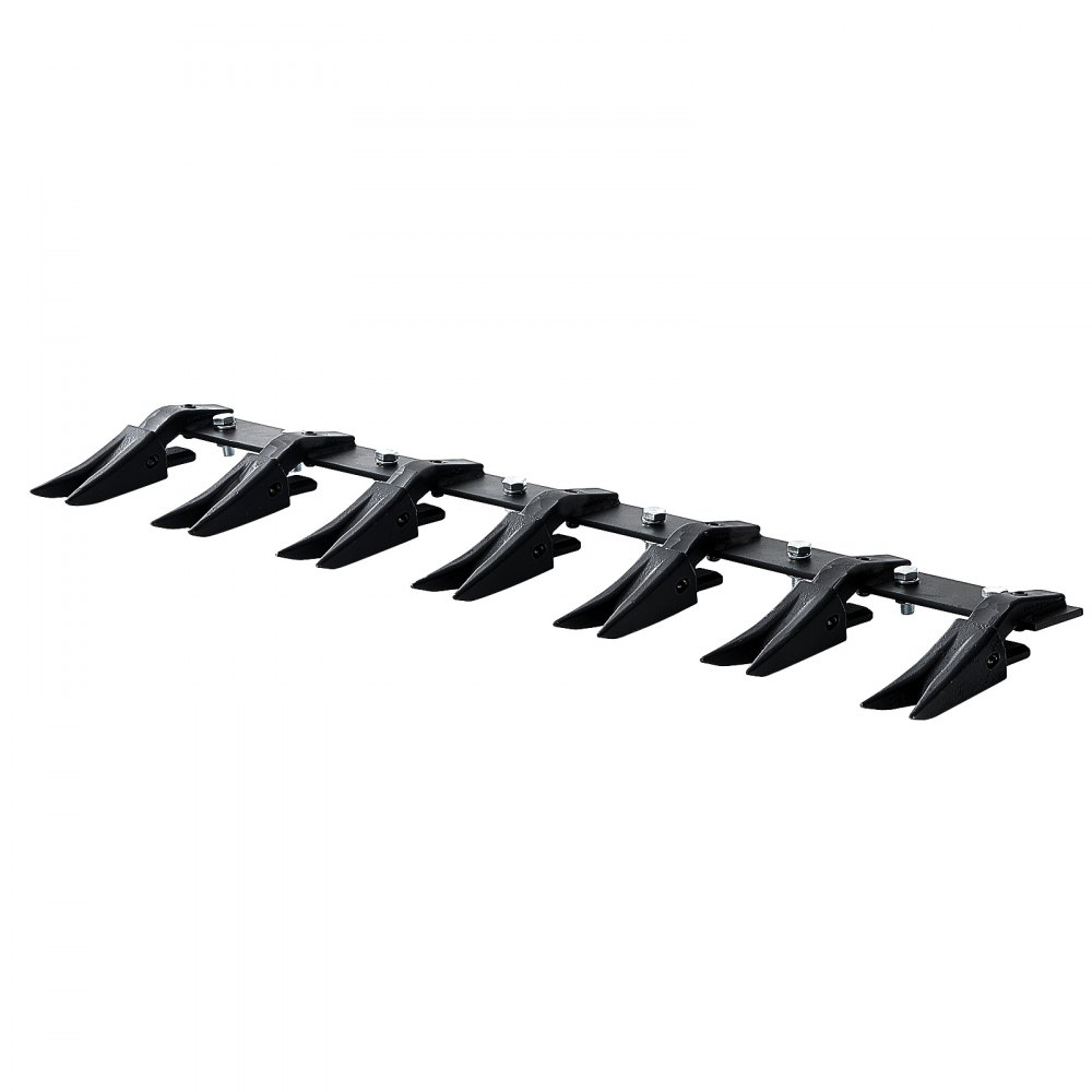 VEVOR Bucket Tooth Bar, 53'', Heavy Duty Tractor Bucket Teeth Bar for ...
