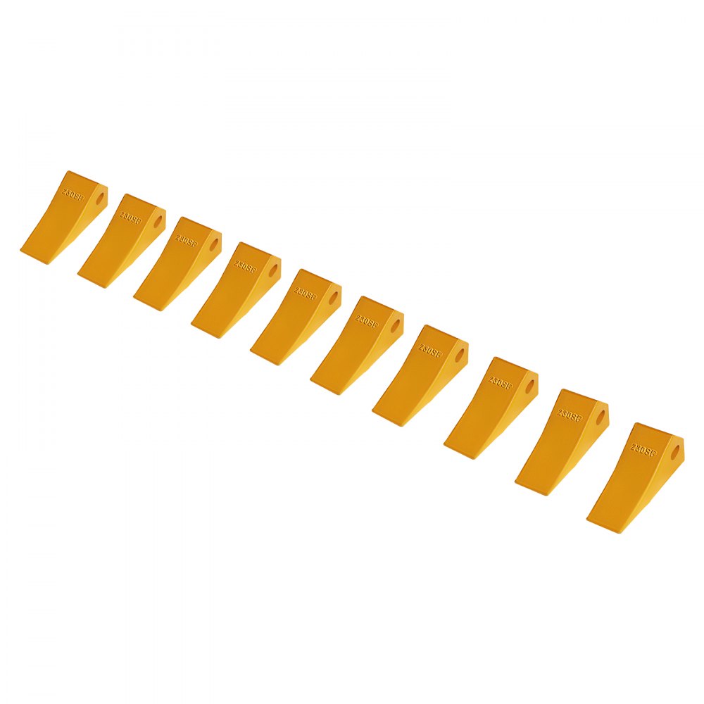 VEVOR Excavator Bucket Teeth with Pins, 10 Pack 5.79 in Bucket Tooth ...