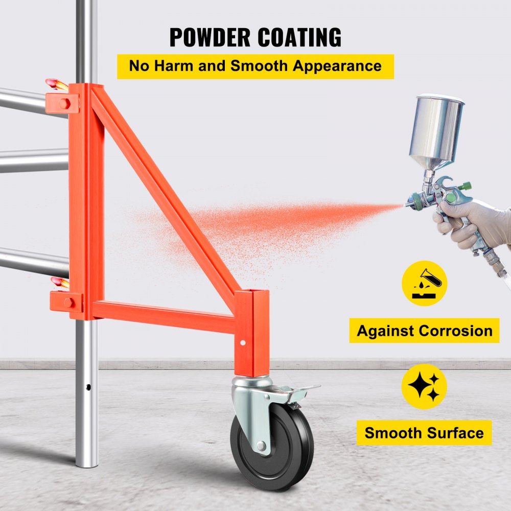 VEVOR Scaffold Outrigger Outrigger Set 18" x 18" 4 Pcs w/ Locking Pin ...