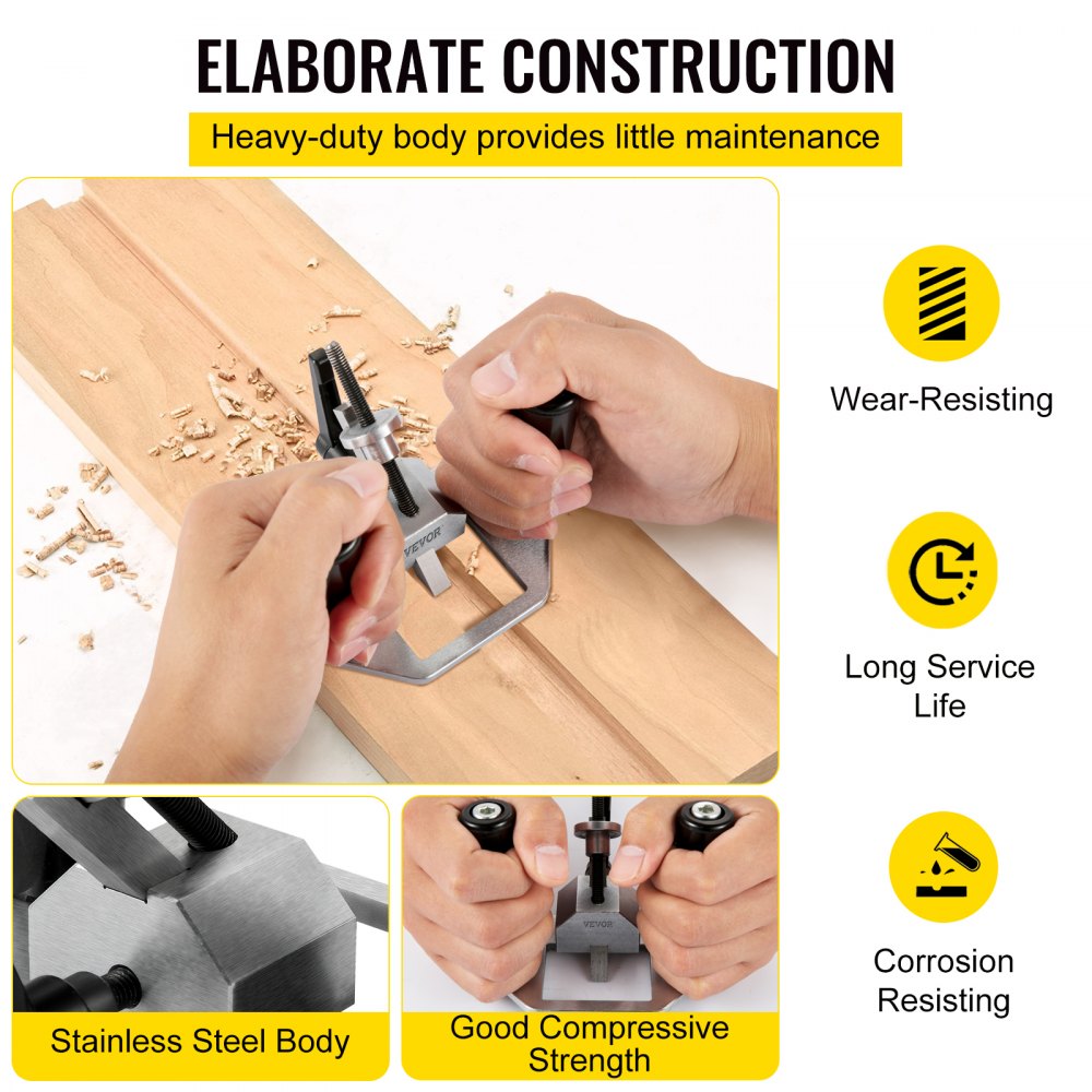 VEVOR Router Plane, Handheld Woodworking Tool,Adjustable Blade Hand ...