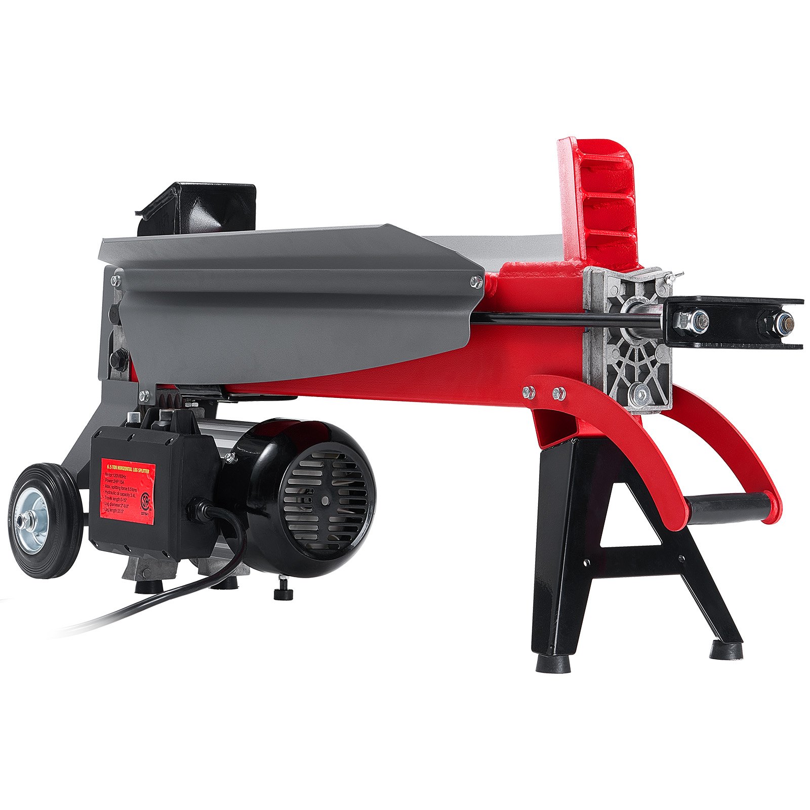 VEVOR Electric Log Splitter, 6.5T Force, 3400 RPM Log Splitter with 1. ...