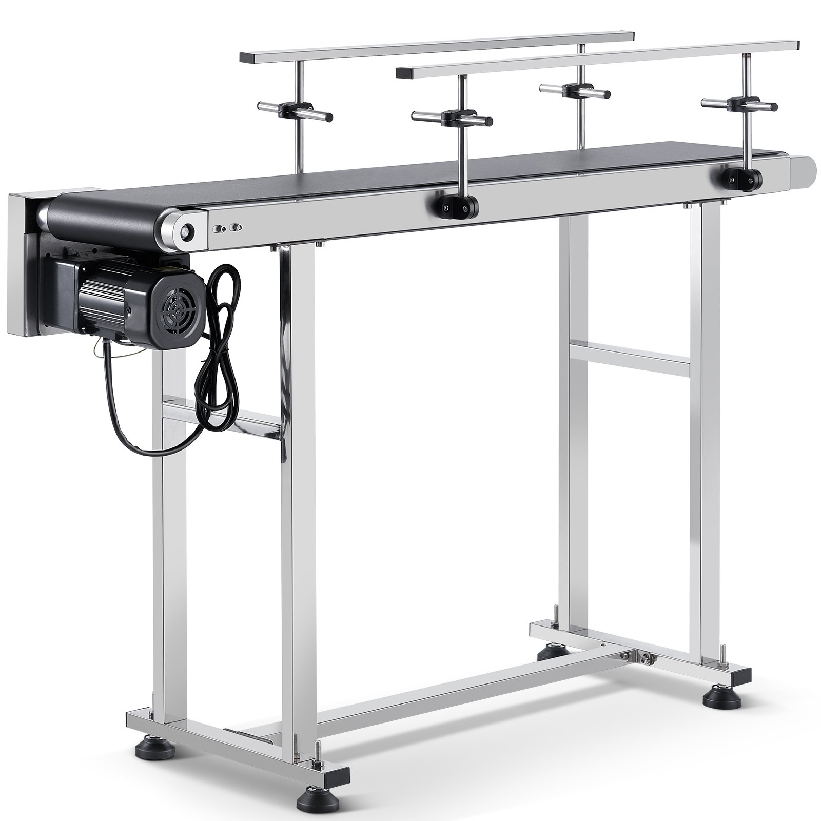 VEVOR Belt Conveyor, 47 x 7.8 inch Conveyor Table, Heavy Duty Stainless ...