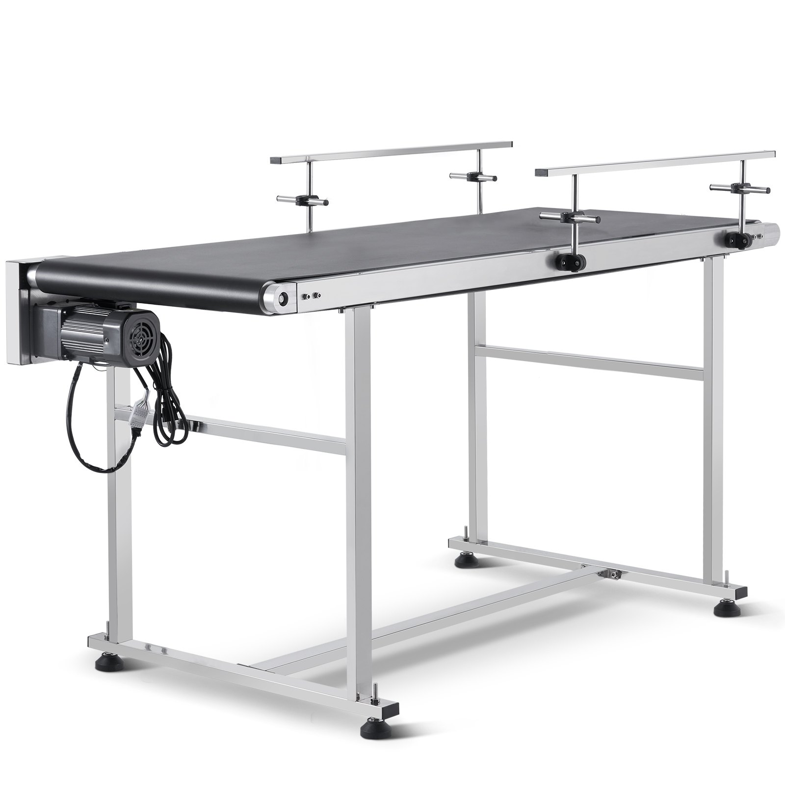 VEVOR Belt Conveyor, 59 x 19.7 inch Conveyor Table, Heavy Duty ...
