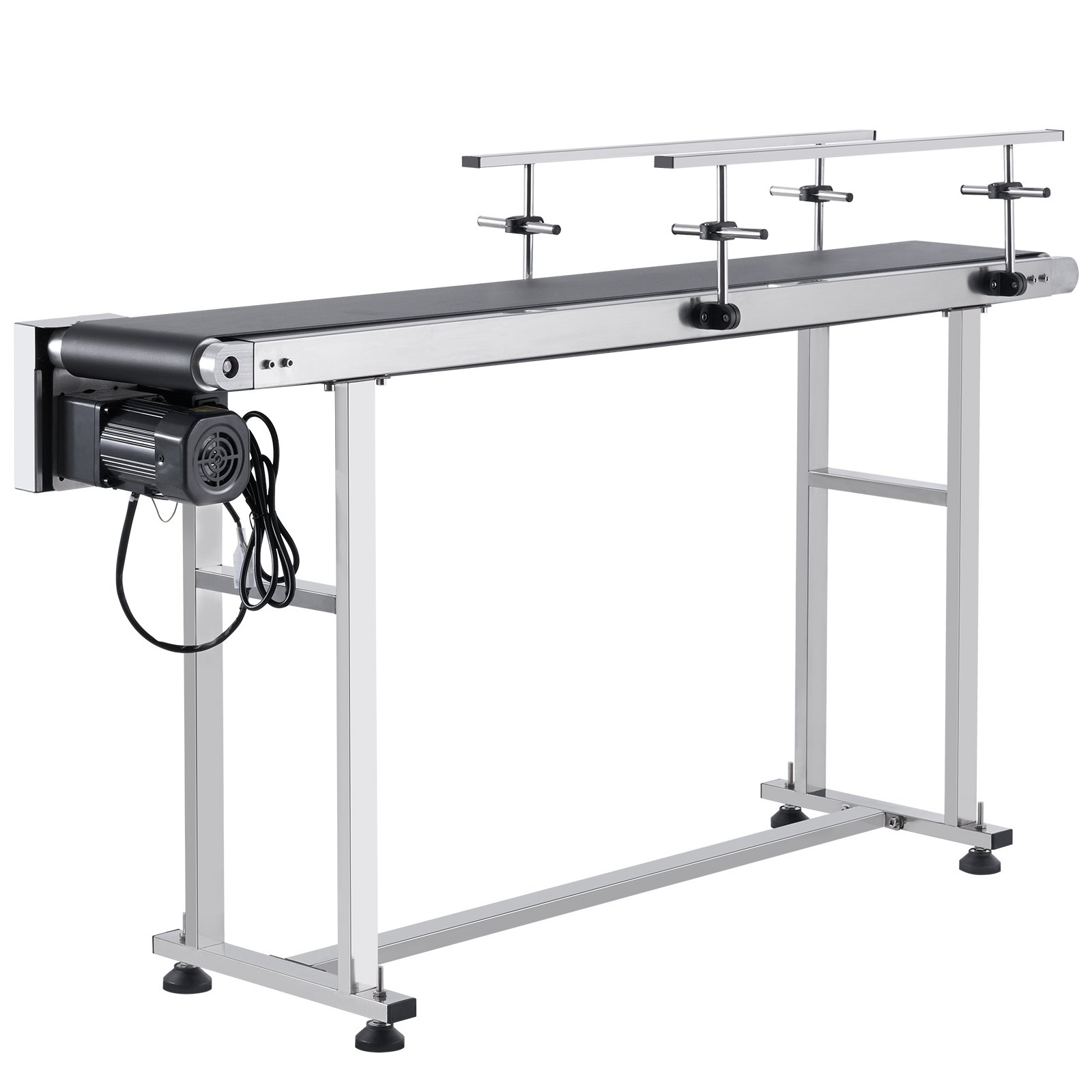 VEVOR Belt Conveyor, 59 x 7.8 inch Conveyor Table, Heavy Duty Stainless ...