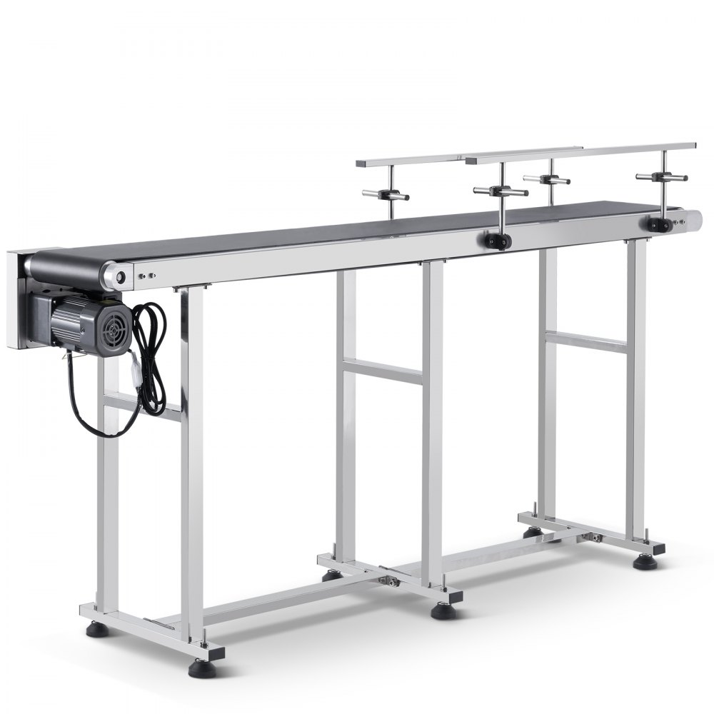 VEVOR Belt Conveyor, 71 x 7.8 inch Conveyor Table, Heavy Duty Stainless ...