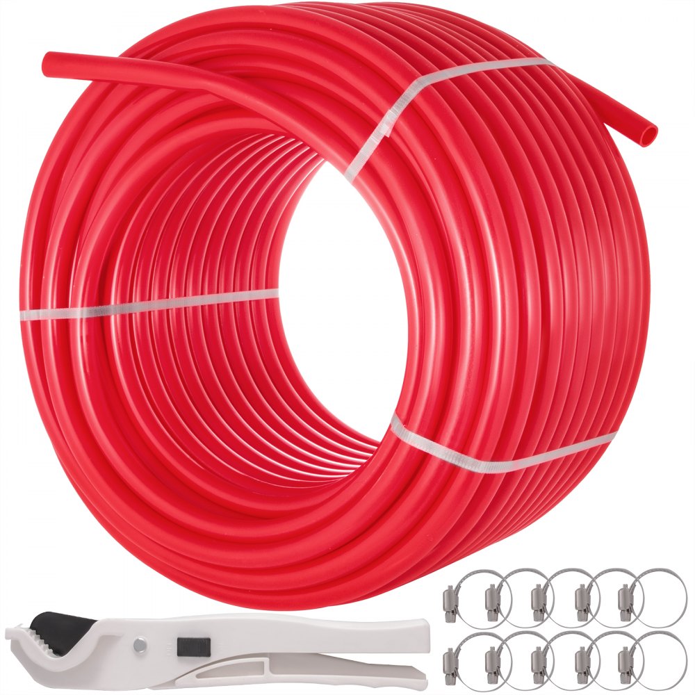 VEVOR Pex Pipe Tubing 1 Inch 300ft Pex Tubing Non-Barrier Radiant Water ...