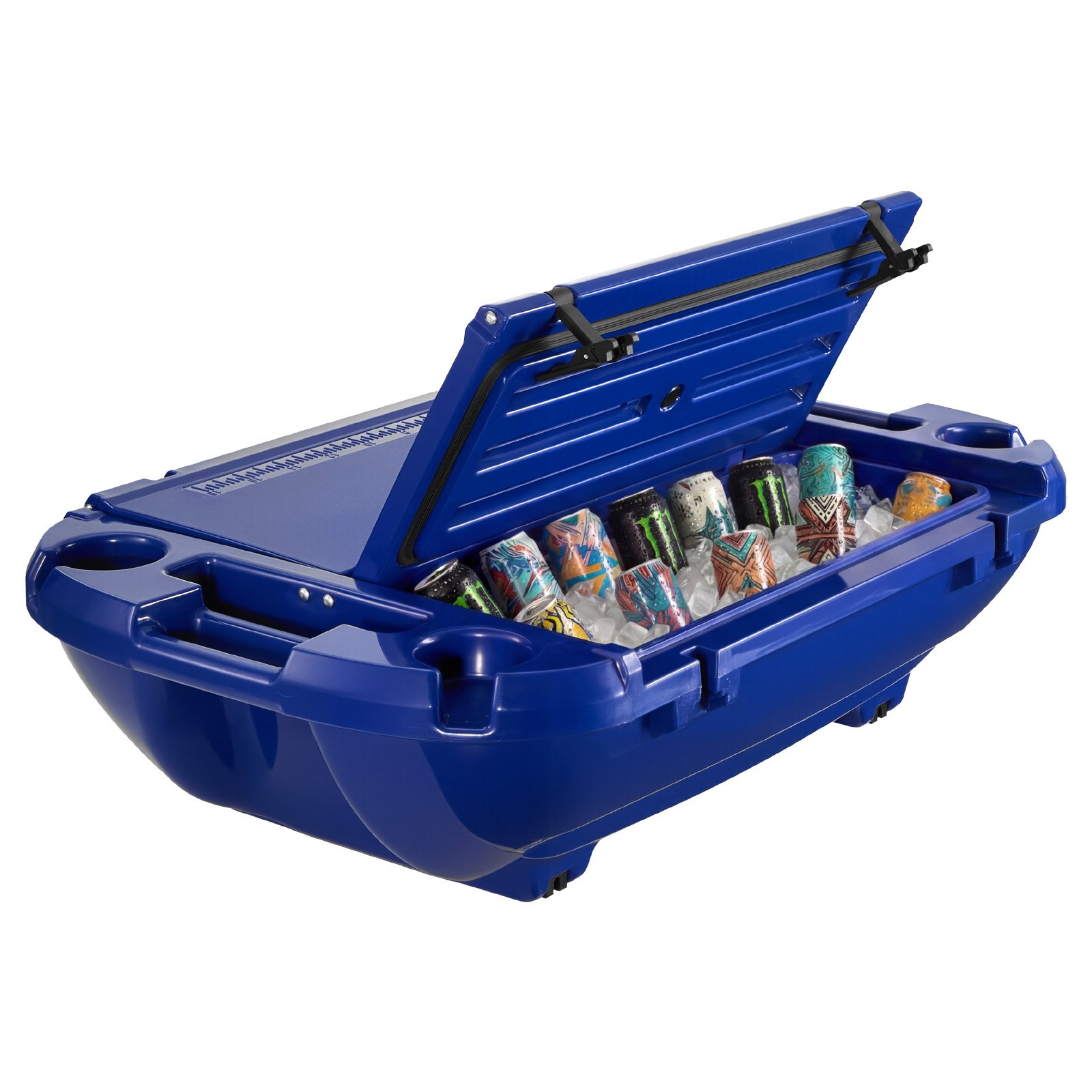 VEVOR Floating Cooler, 40 QT Floating Ice Chest with Dry Storage & Tow ...