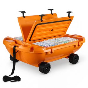 VEVOR Floating Cooler, 40 QT Floating Ice Chest with Dry Storage ...
