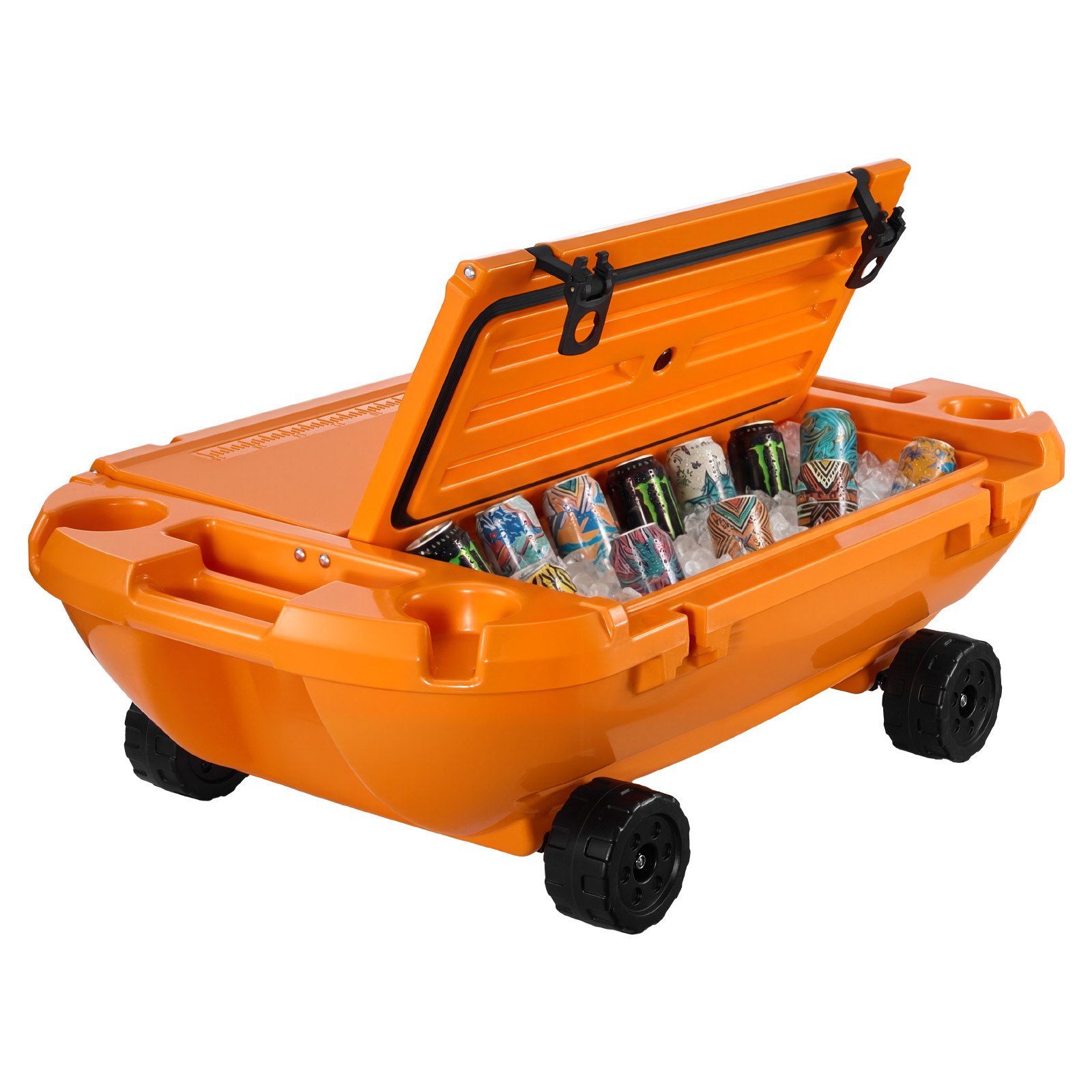 VEVOR Floating Cooler, 40 QT Floating Ice Chest with Dry Storage ...
